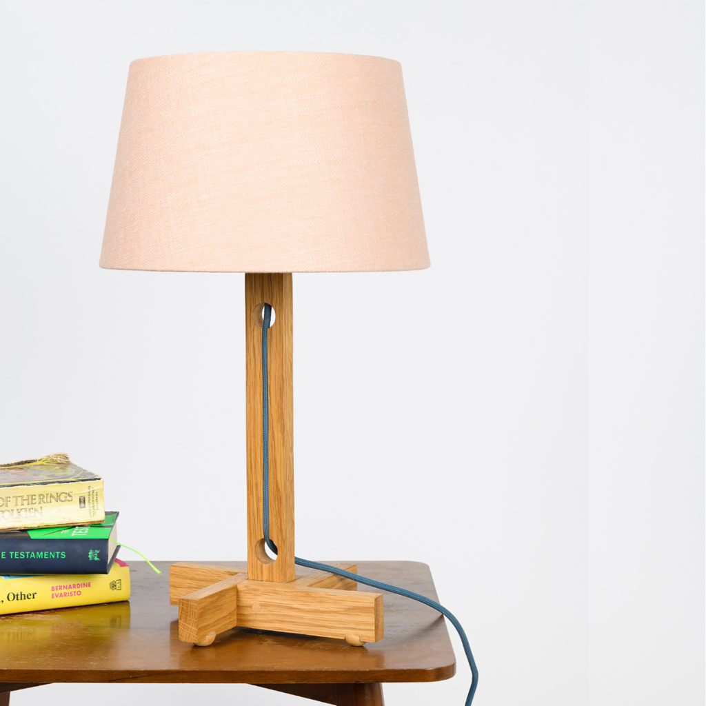 Table Lamp (MLTL02) with wood, flex and shade options – Mark Lowe